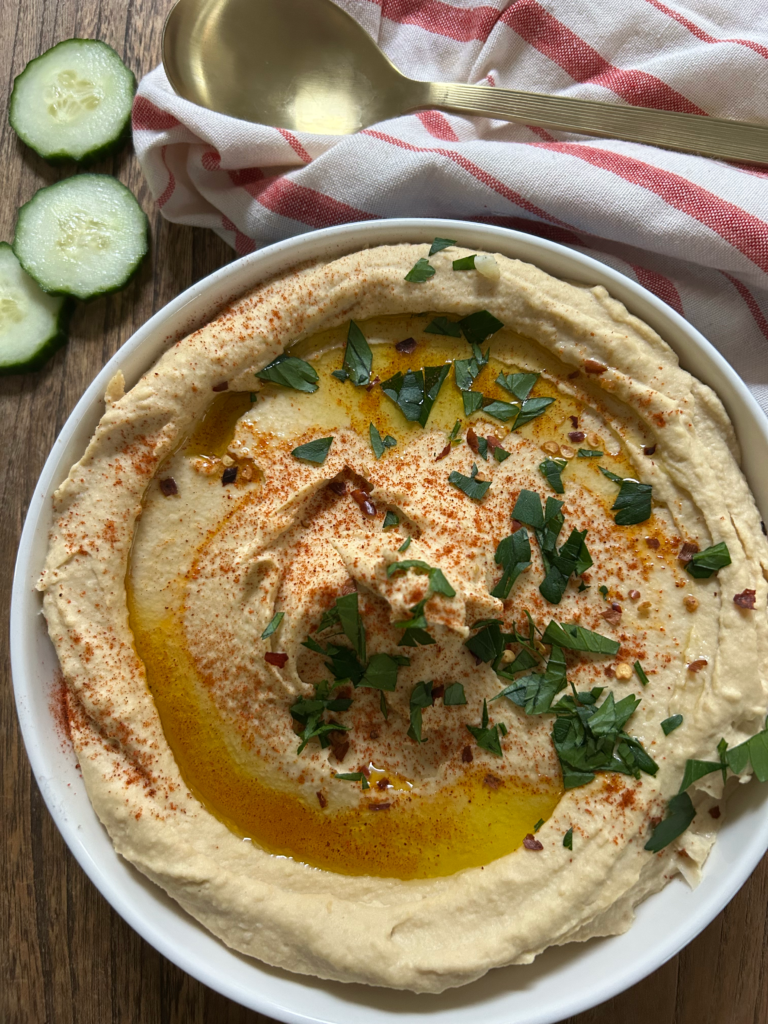 The Easiest Hummus Recipe to Get Fibre Into the Kids - Mama Bare ...